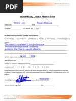 Student Leave Application Form | PDF