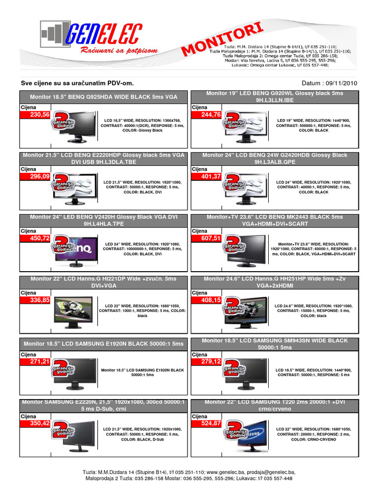 Monitori | PDF | Computer Monitor | Computer Hardware