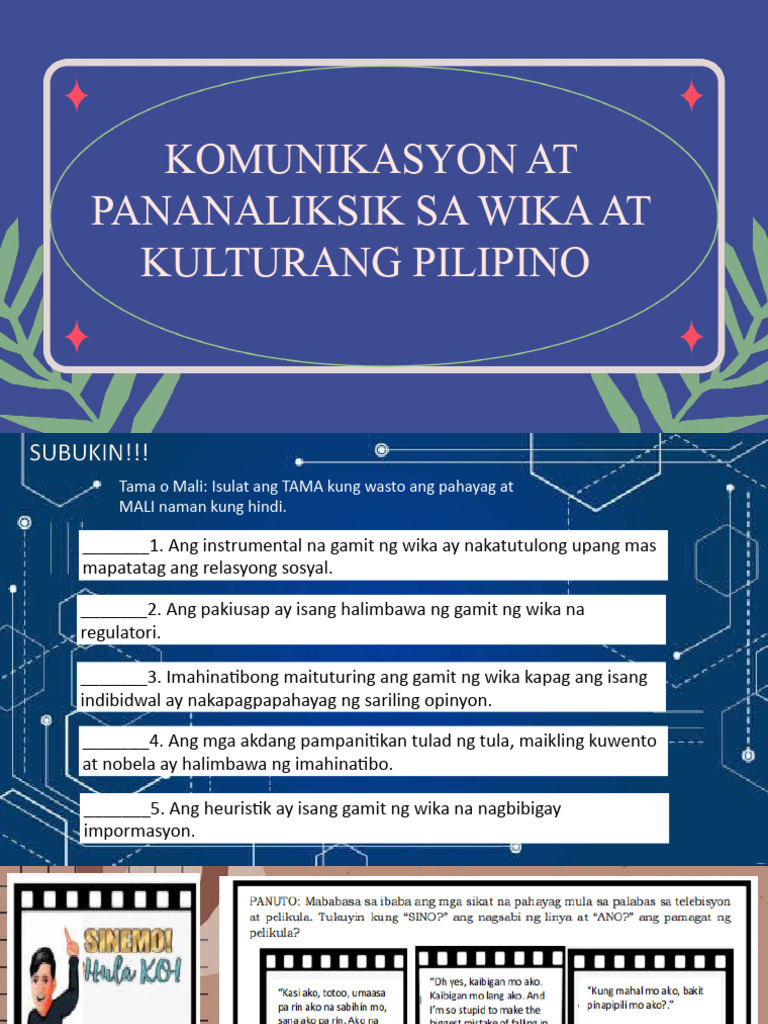 Kpwkp q1 Module 4&5 Gamit Ng Wika | PDF
