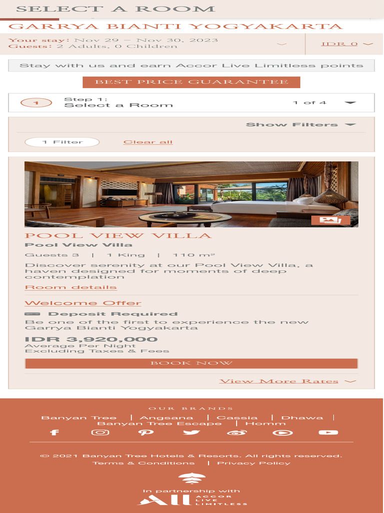 GARRYA BIANTI YOGYAKARTA - Reservations - Room Availability | PDF