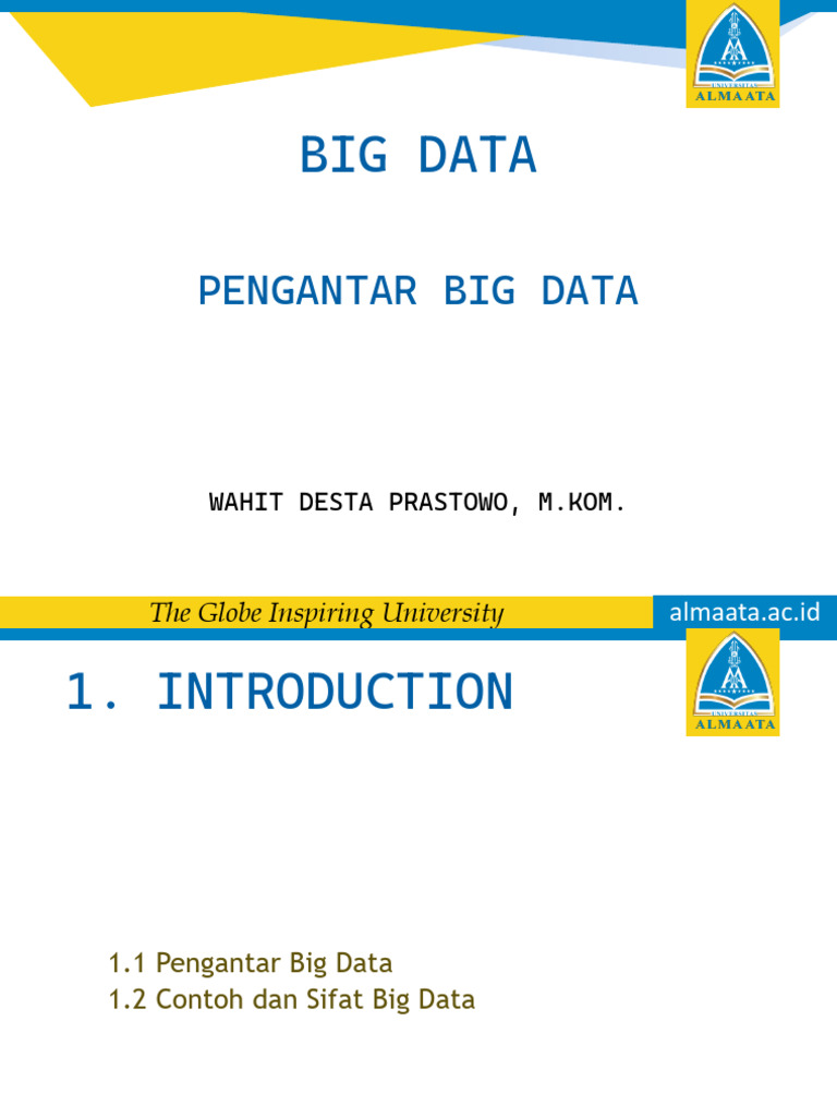 Teori 1-Pengantar Big Data | PDF | Bisnis | Ilmu Sosial