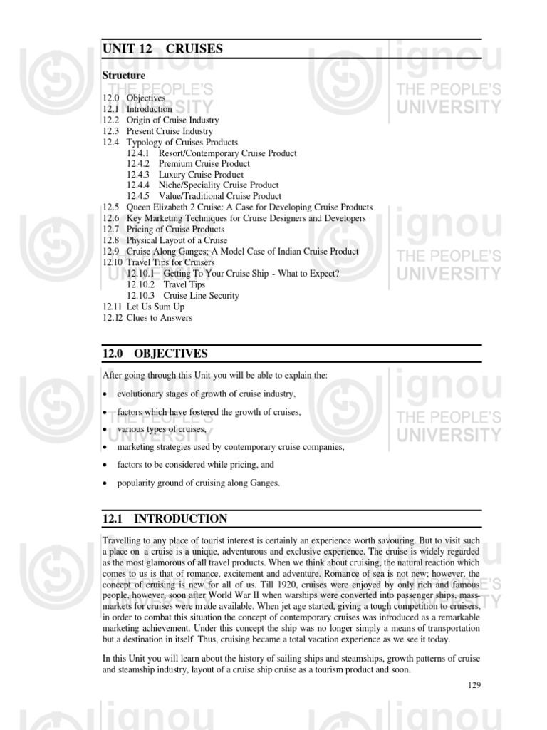 Unit 12 | PDF | Cruise Ship | Ocean Liners