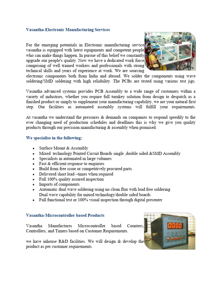 Vasantha | PDF | Printed Circuit Board | Engineering