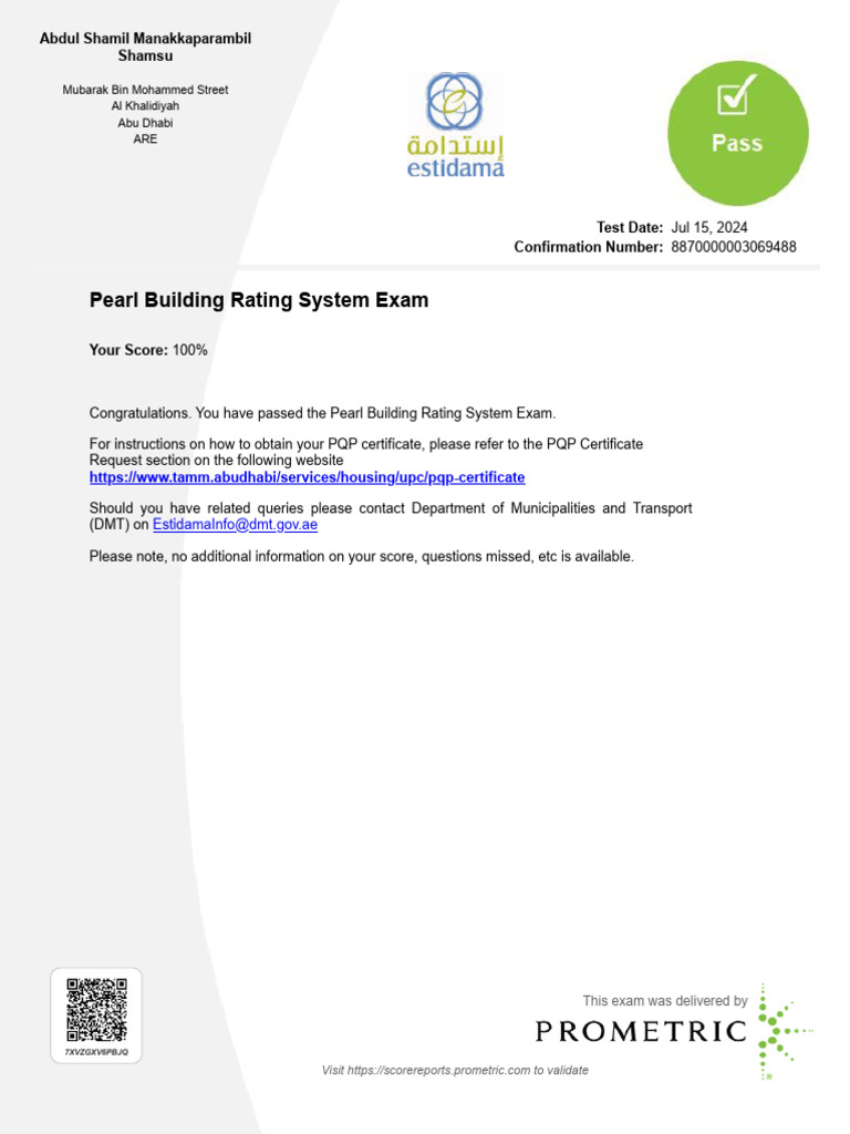 Prometric - Report View | PDF