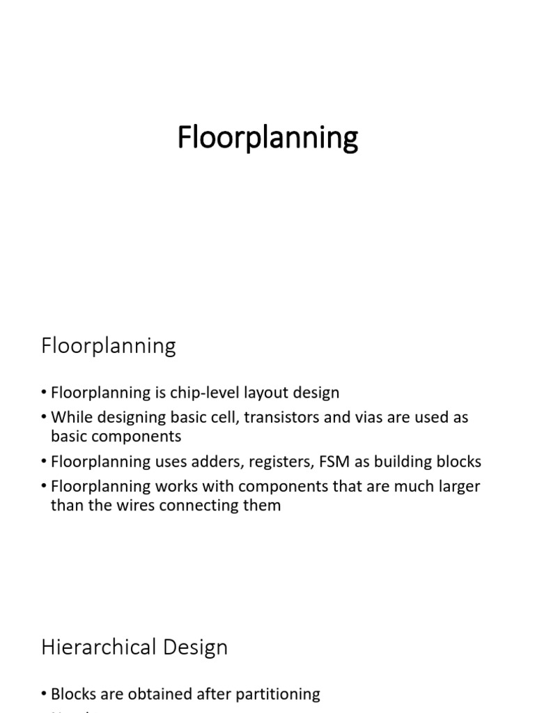 Chapter 4 DSD Floorplanning VLSI - E | PDF | Electronic Engineering ...