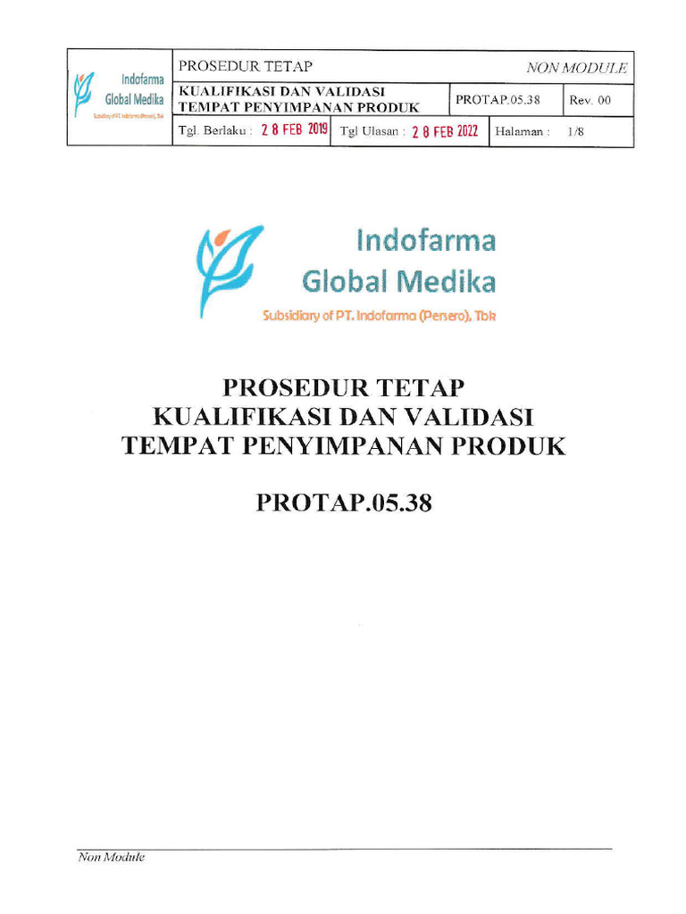 Protap Kualifikasi Penyimpanan Produk | PDF | Bisnis | Komputer