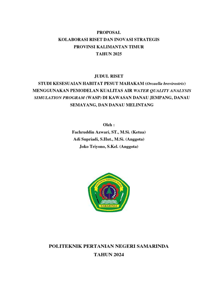 Proposal Riset Inovasi Brida - 2025 | PDF | Kesehatan Holistik ...