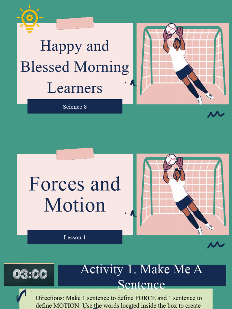 Lesson 1-Ppt-Force and Motion | PDF | Force | Golden Rule