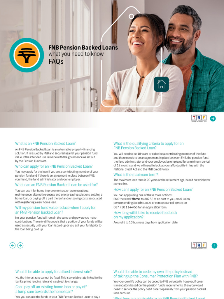 FNB Pension Backed Loan Overview | PDF | Pension | Loans