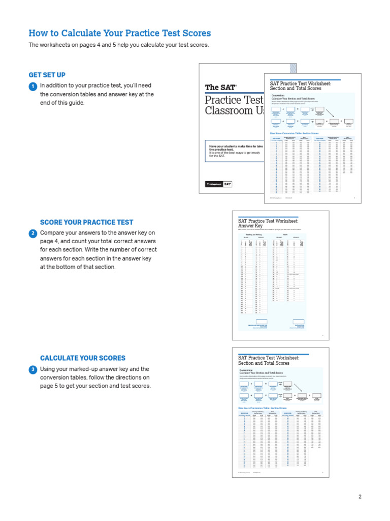 Scoring SAT | PDF | Sat | Worksheet