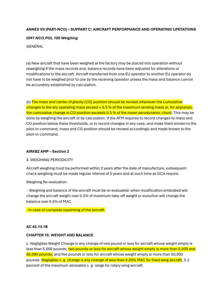 ANNEX VII | PDF | Aircraft | Flight