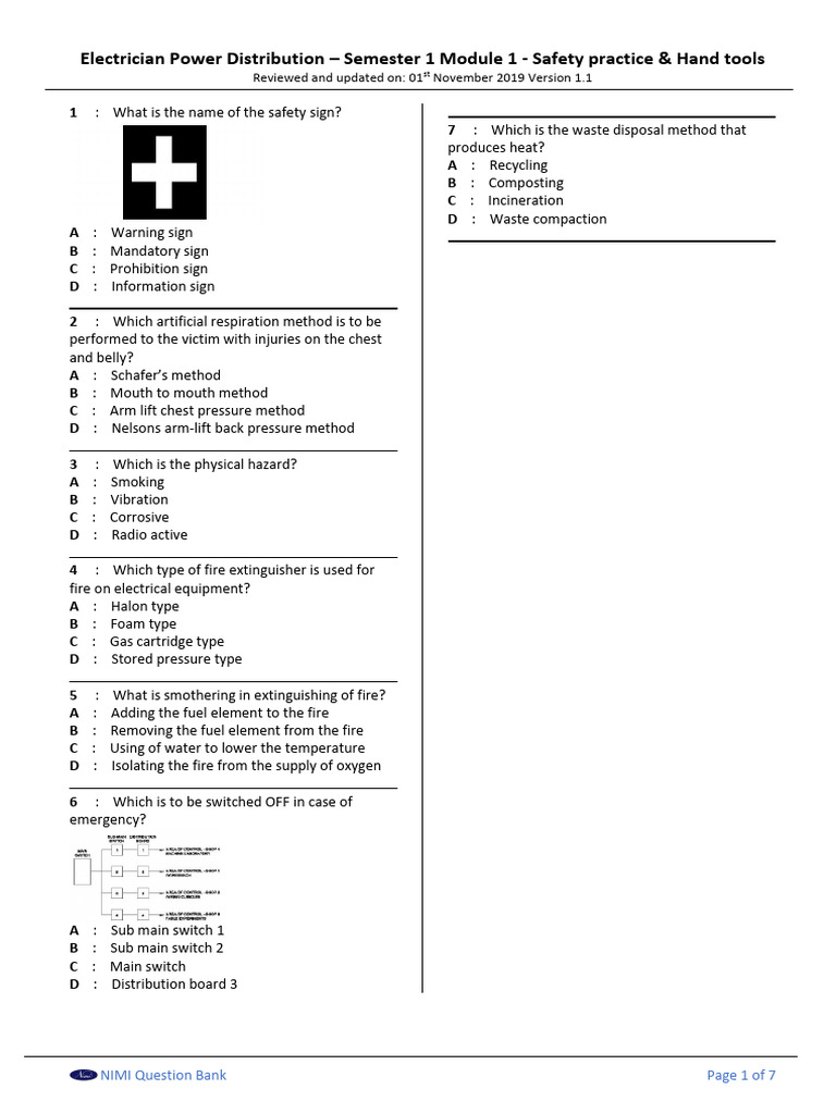 Electrician Power Distribution 1 ST Sem | PDF | Resistor | Electrical ...