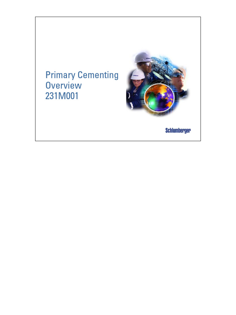 Primary Cementing Overview | PDF | Casing (Borehole) | Pump