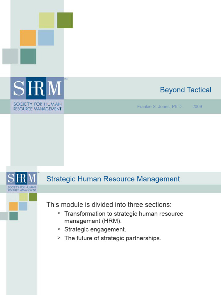 Beyond Tactical HR Transformation To Strategic HR Powerpoint ...