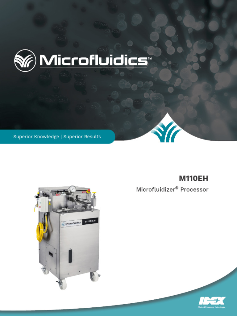 MF M110EH Standard Brochure | PDF | Microfluidics | Applied And Interdisciplinary Physics
