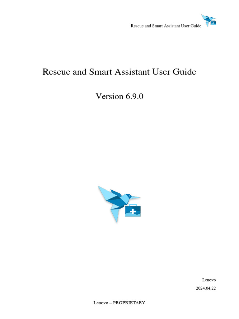 Rescue and Smart Assistant User Guide-V6.9.0 English | PDF ...