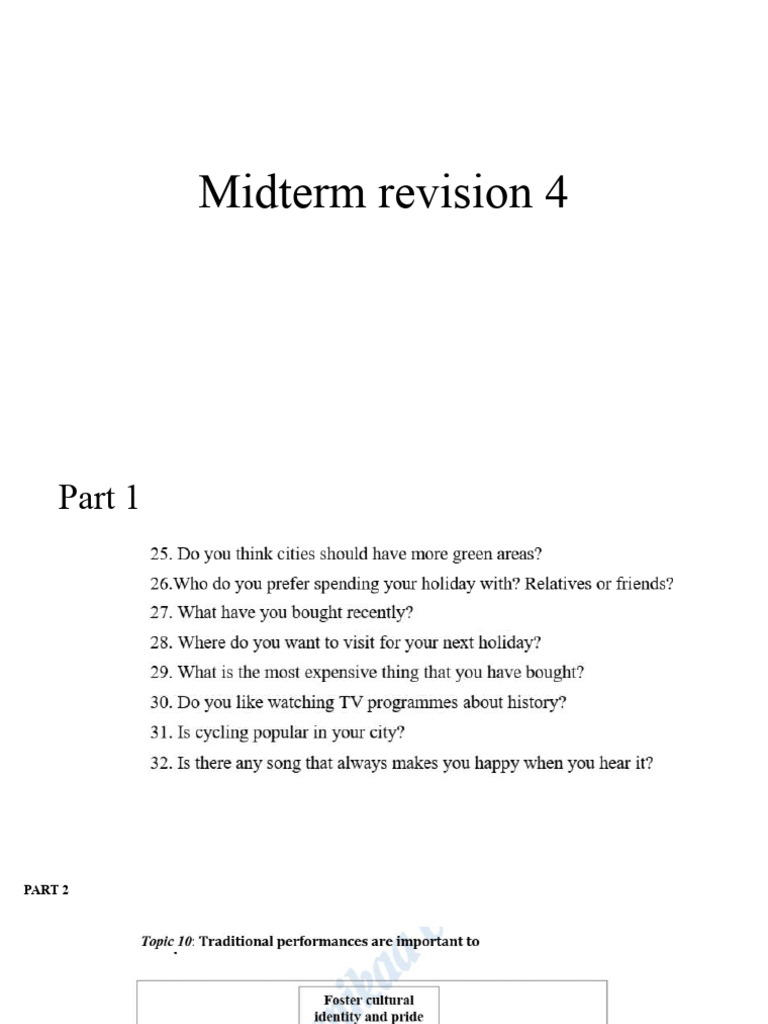 Midterm Revision-4 | PDF | Sea | Oceans