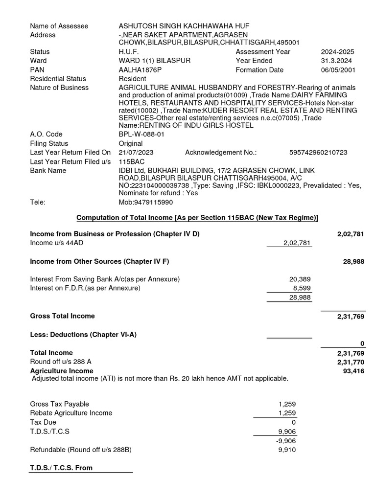 Compu Tation | PDF | Tax Refund | Taxes