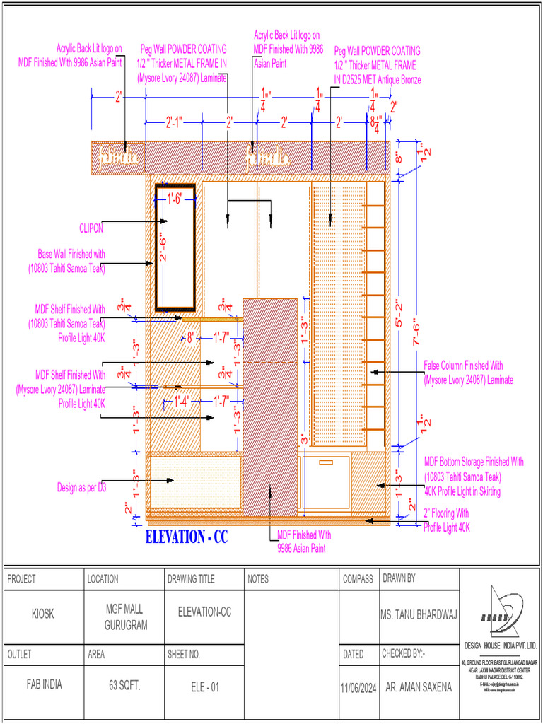 Elevation CC | PDF | Wood | Building Materials
