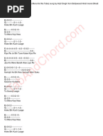 Bulleya Chords and Tabs Guide | PDF | Bollywood | Popular Music