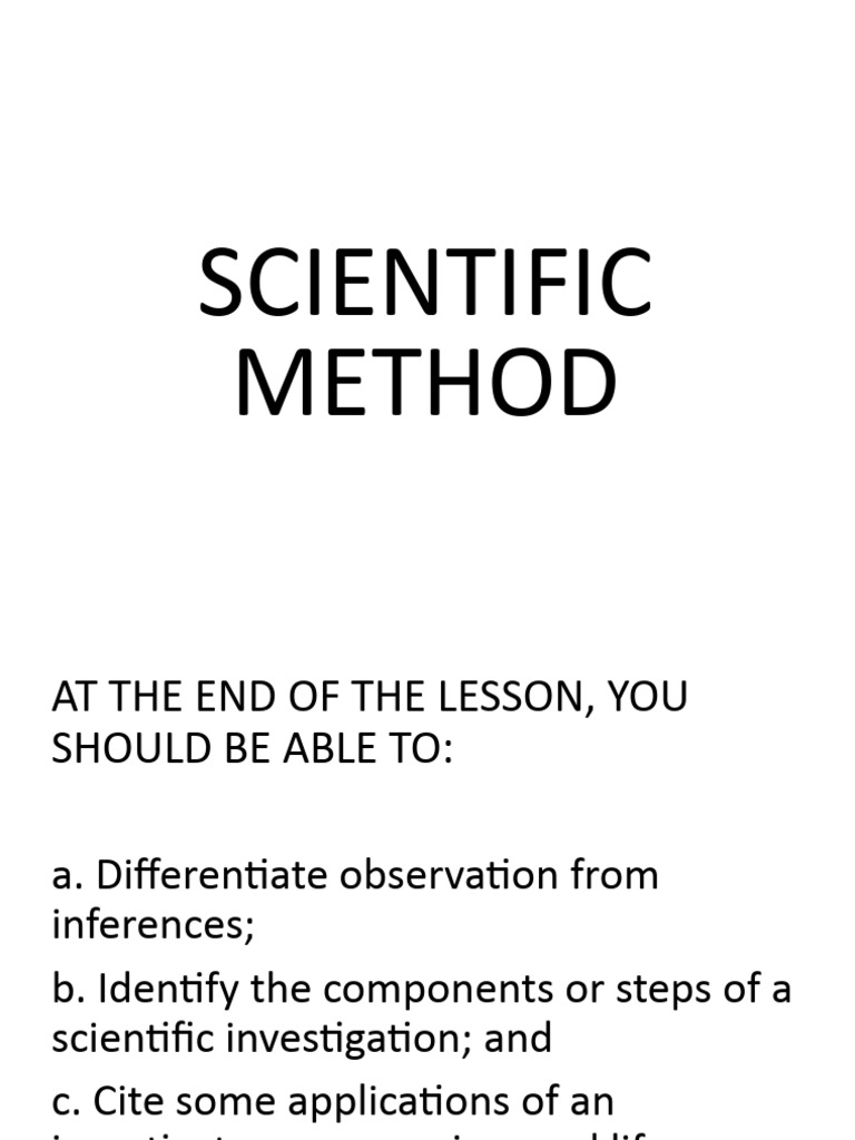 Scientific Method | PDF