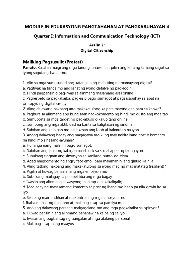 Module - Epp4 L2 | PDF