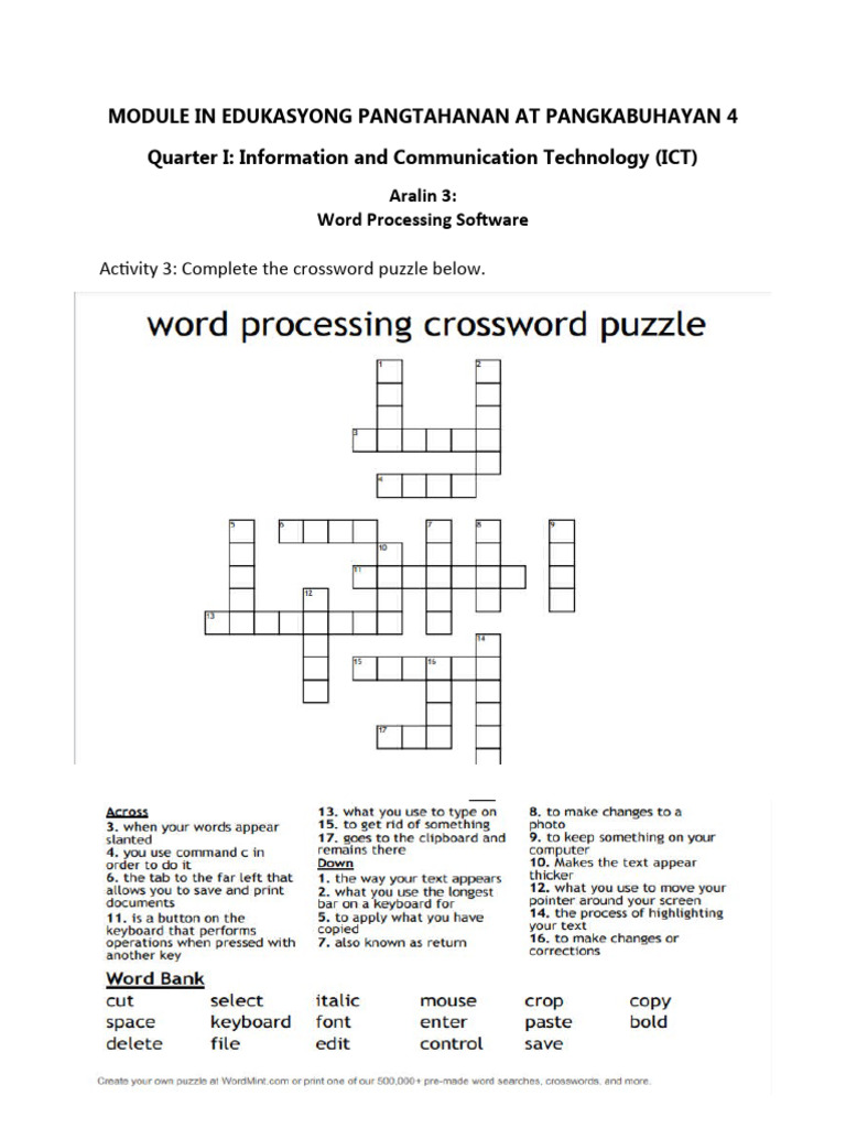 Module - Epp4 Q1L3 | PDF | Text | Computing