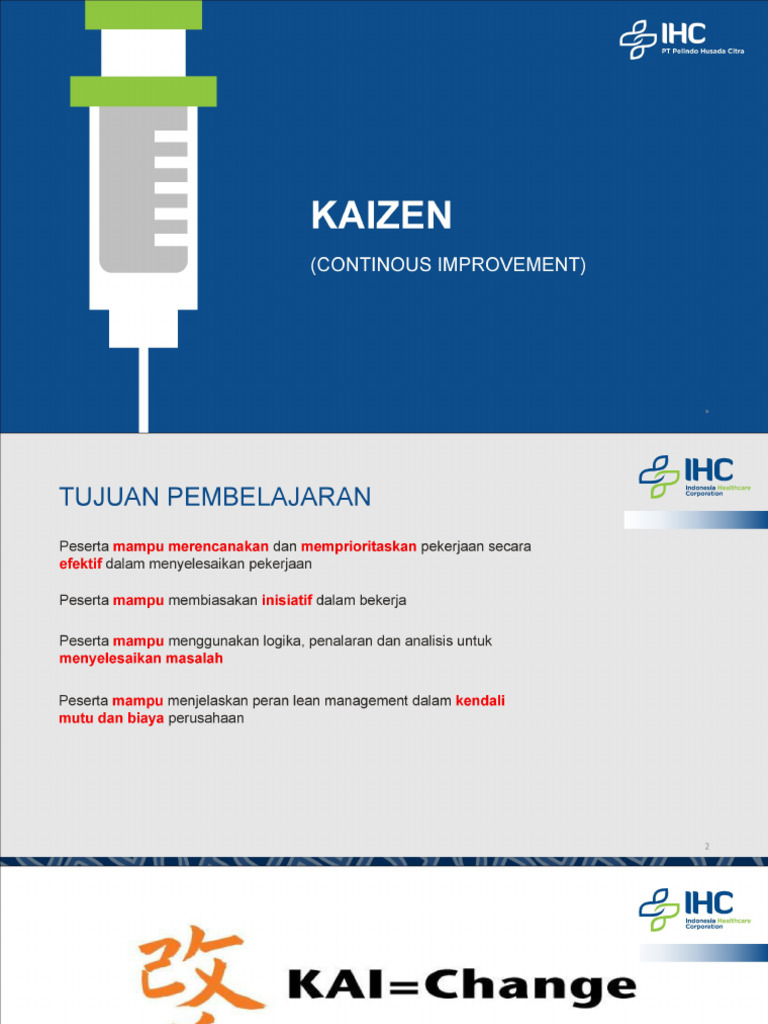 Lean Management (Basic) - Metode Kaizen | PDF