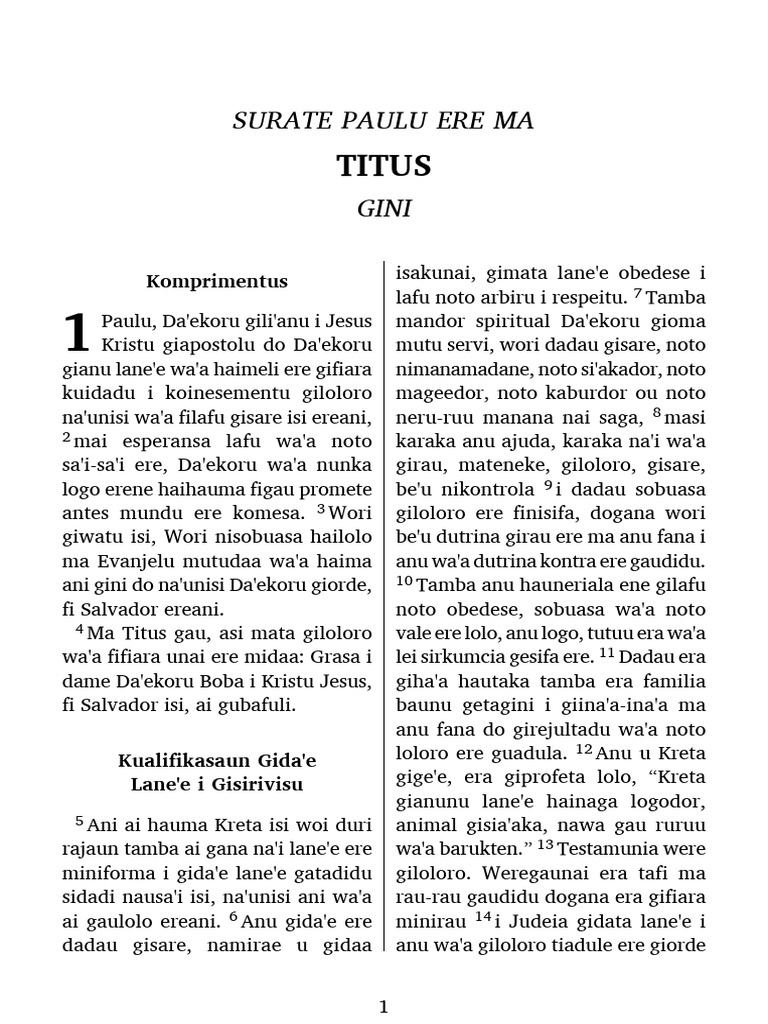 TBM - Titus | PDF