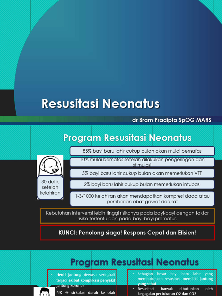 Panduan Resusitasi Neonatus Efektif | PDF | Pengembangan Diri | Kesehatan Holistik