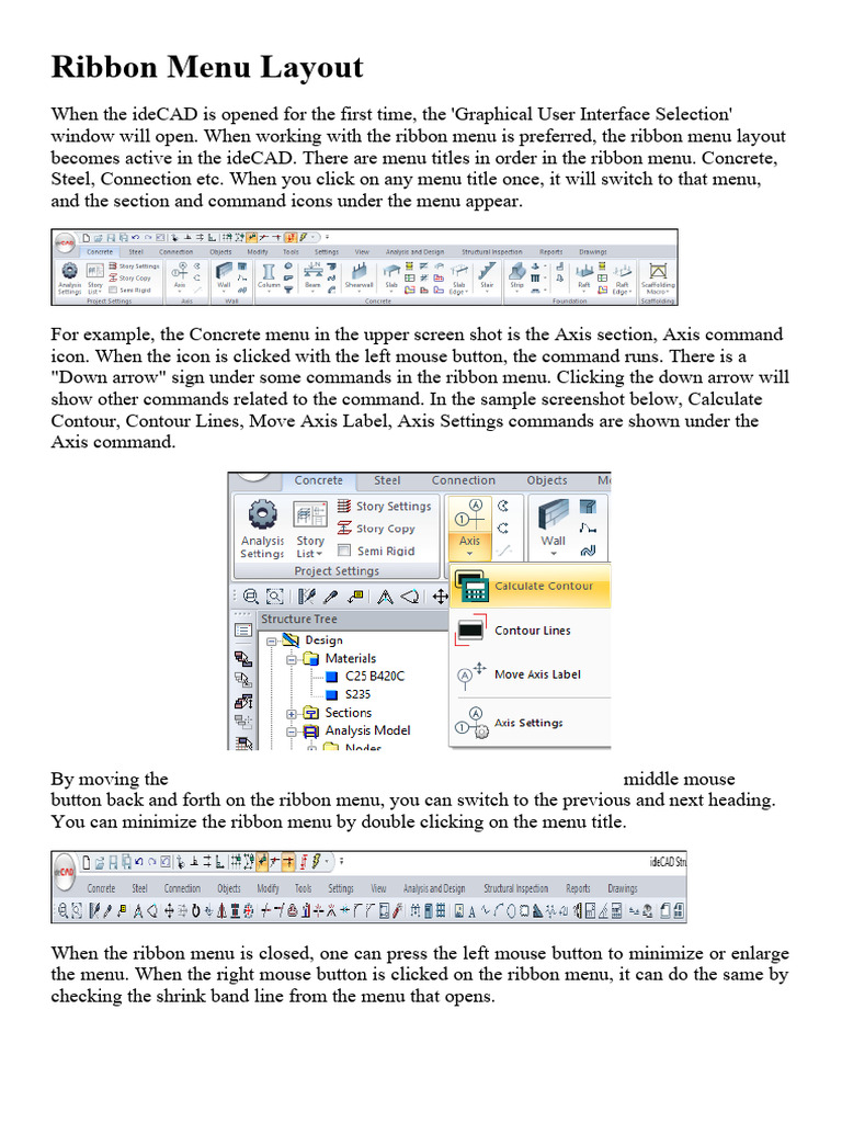 Ribbon Menu Layout | PDF | Menu (Computing) | Keyboard Shortcut