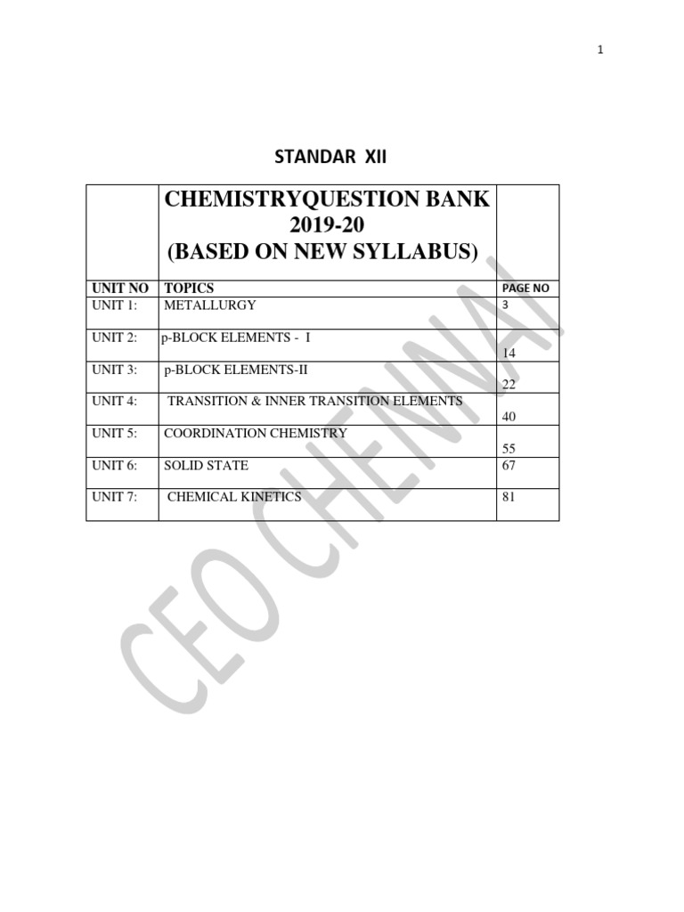 Chemistry Question | PDF | Redox | Anode