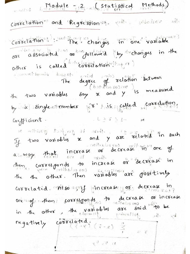 Correlation Regression And Rank Correlation Pdf