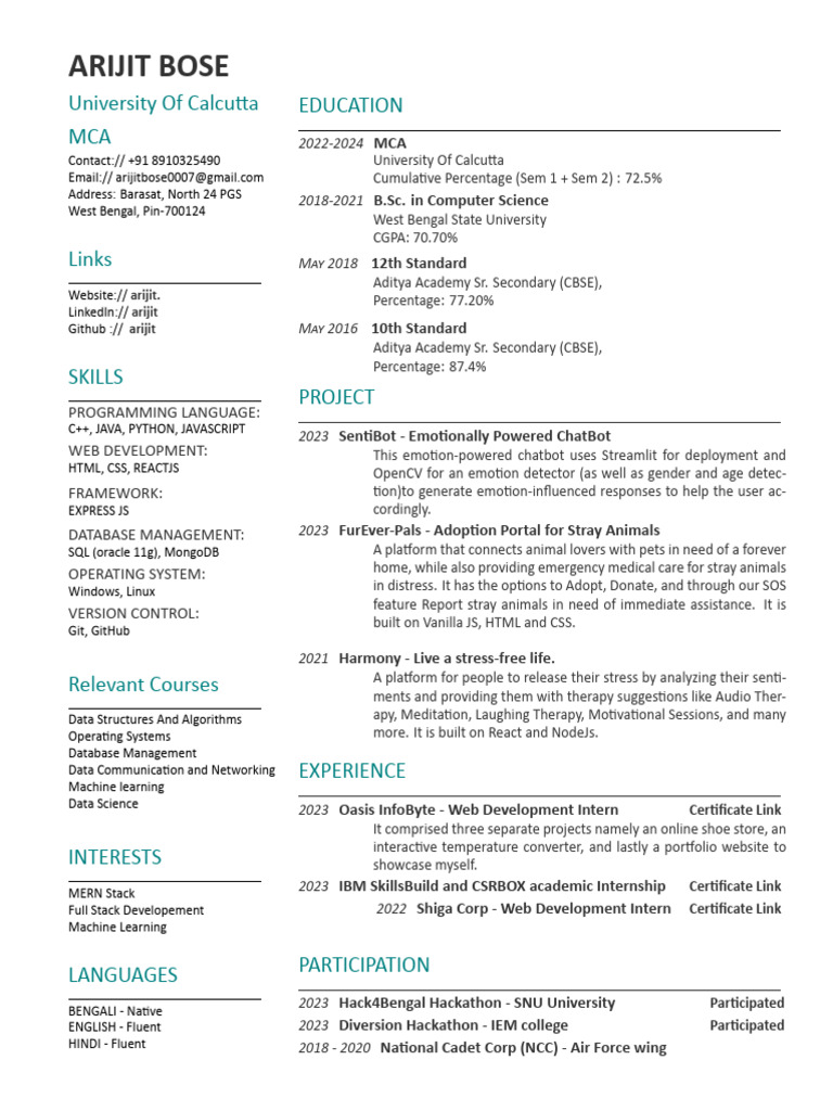 Resume (12 Mar 2024) | PDF | Web Development | World Wide Web