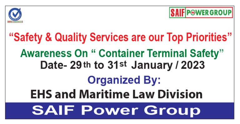 “Safety & Quality Services are our Top Priorities” Banner | PDF