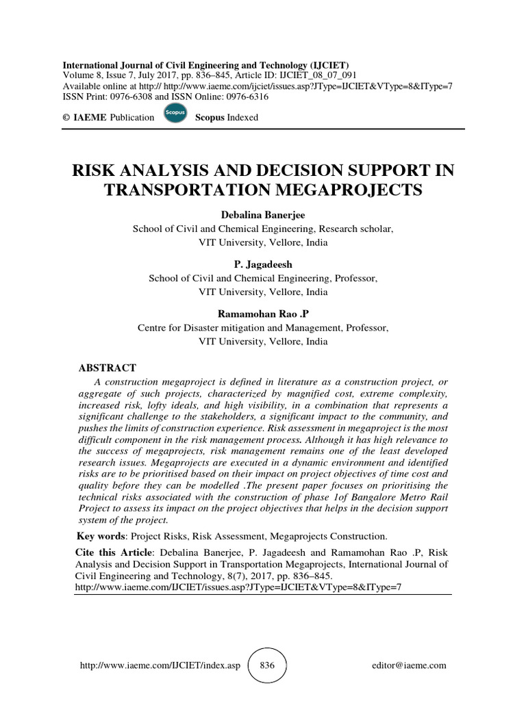 Risk Analysis and Decision Support in TR | PDF | Risk | Sampling ...