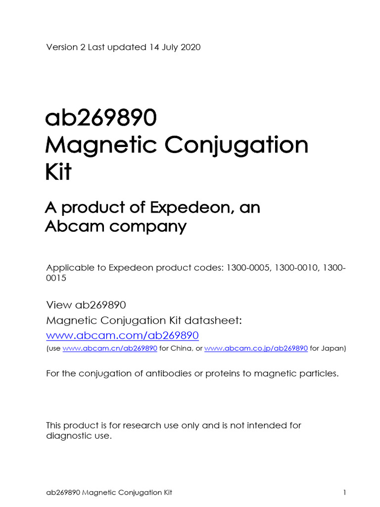 Magnetic-Conjugation-Kit-protocol-book-v2-ab269890 (Website) | PDF ...