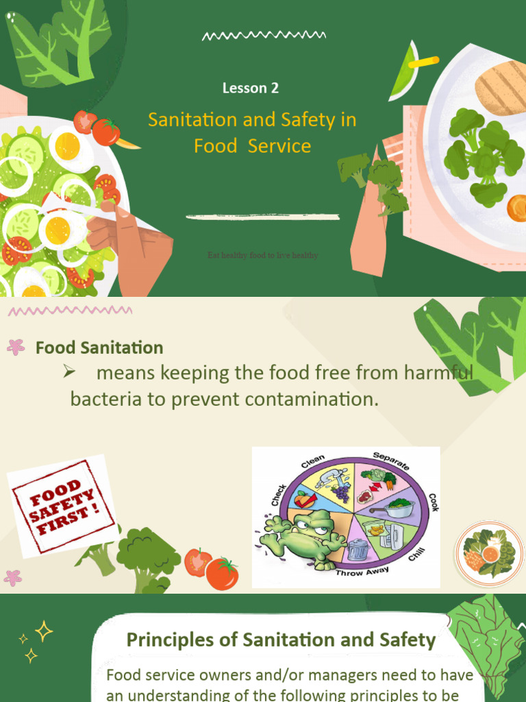 Food Sanitation and Safety Principles | PDF | Foodborne Illness ...