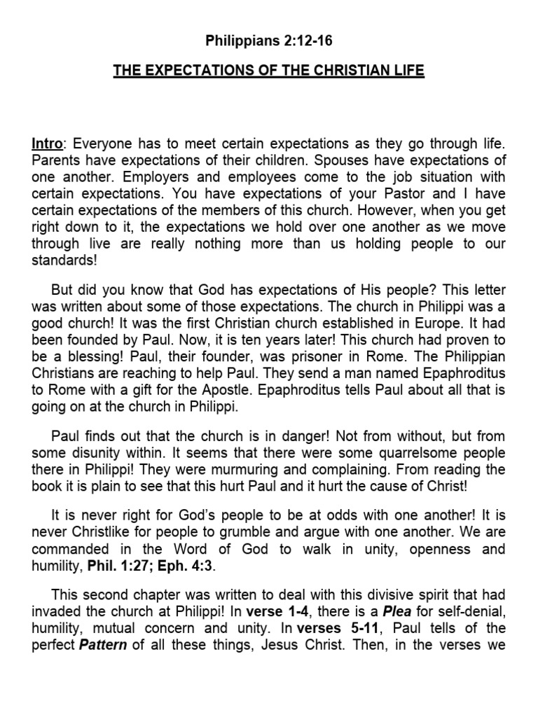Christian Life Expectations Explained | PDF | Salvation | Jesus