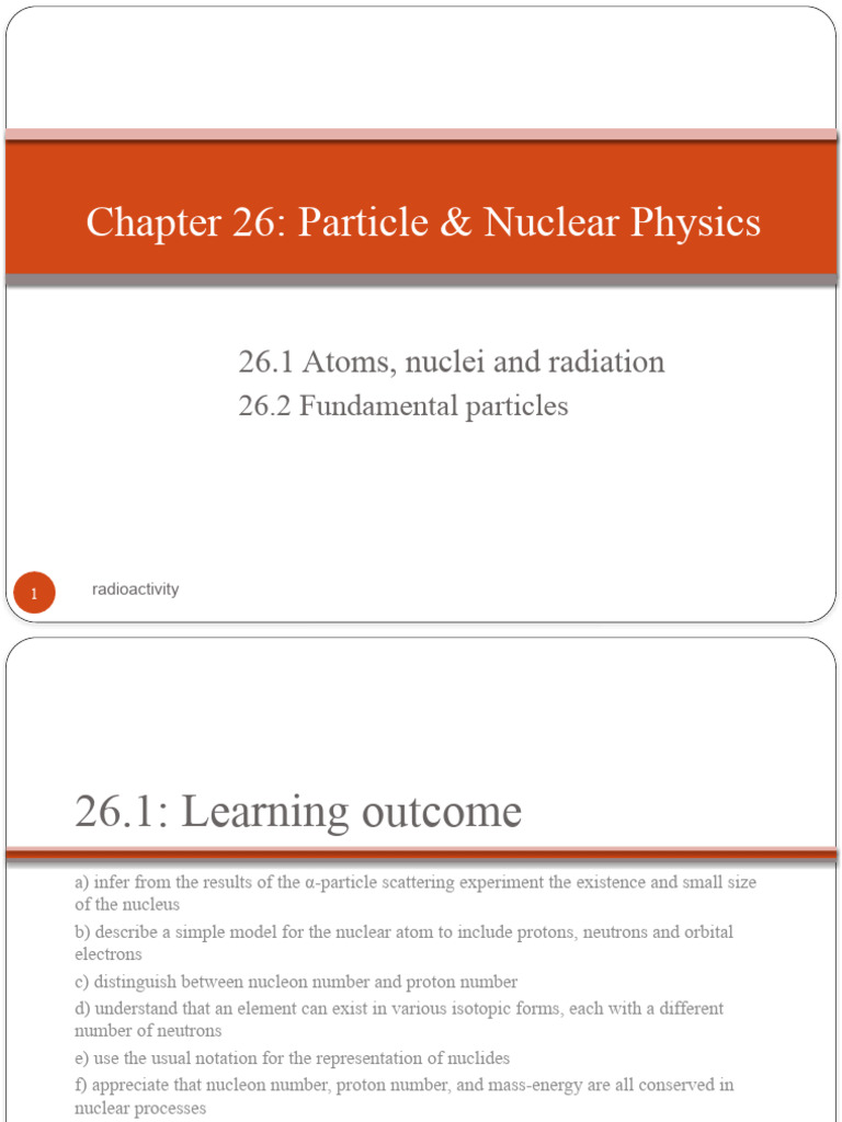Chapter 26 - Particle and Nuclear Physics As G2017 A | PDF | Isotope ...
