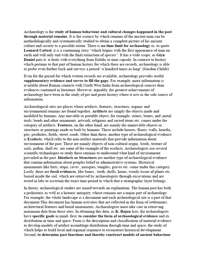 Archaeology Pdf Archaeology Liberal Arts Education