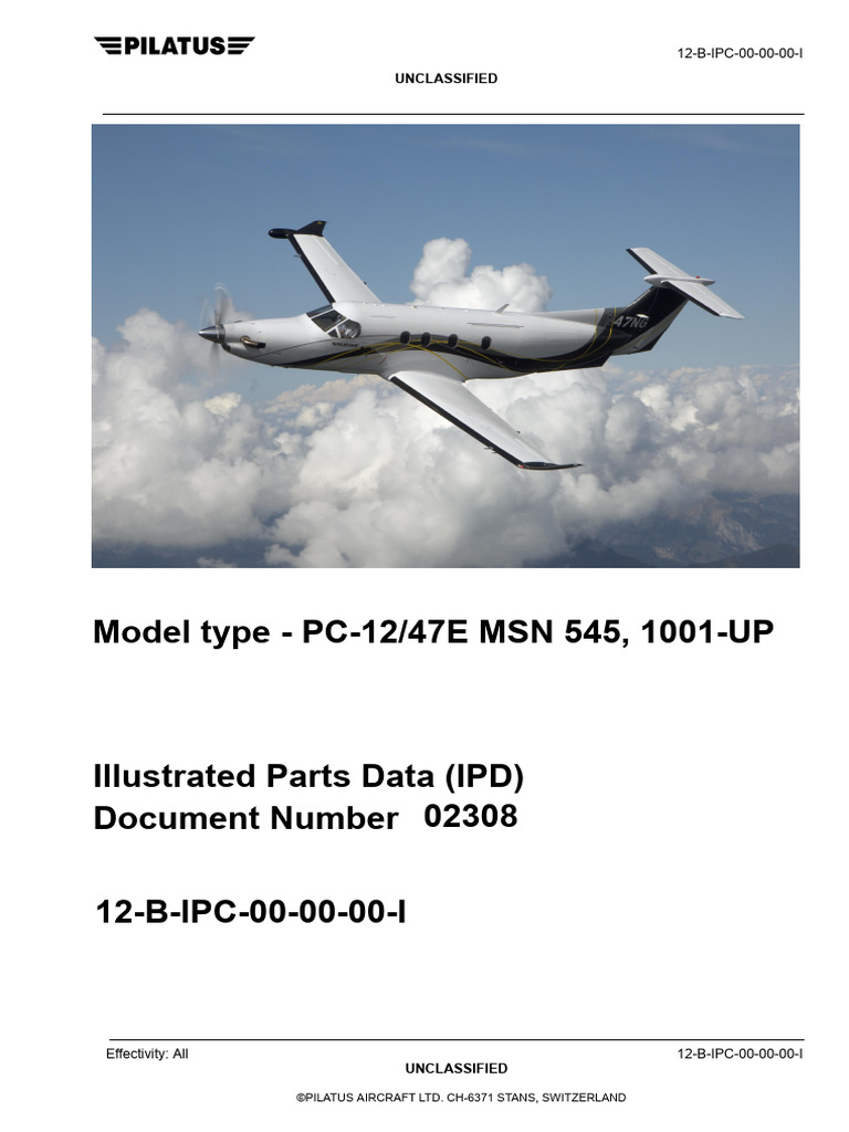 PC-12/47E Illustrated Parts Data | PDF | Air Conditioning | Electrical ...