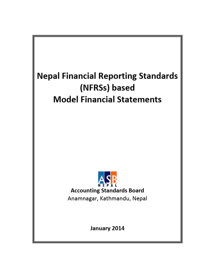 NFRS Reporting Format | PDF