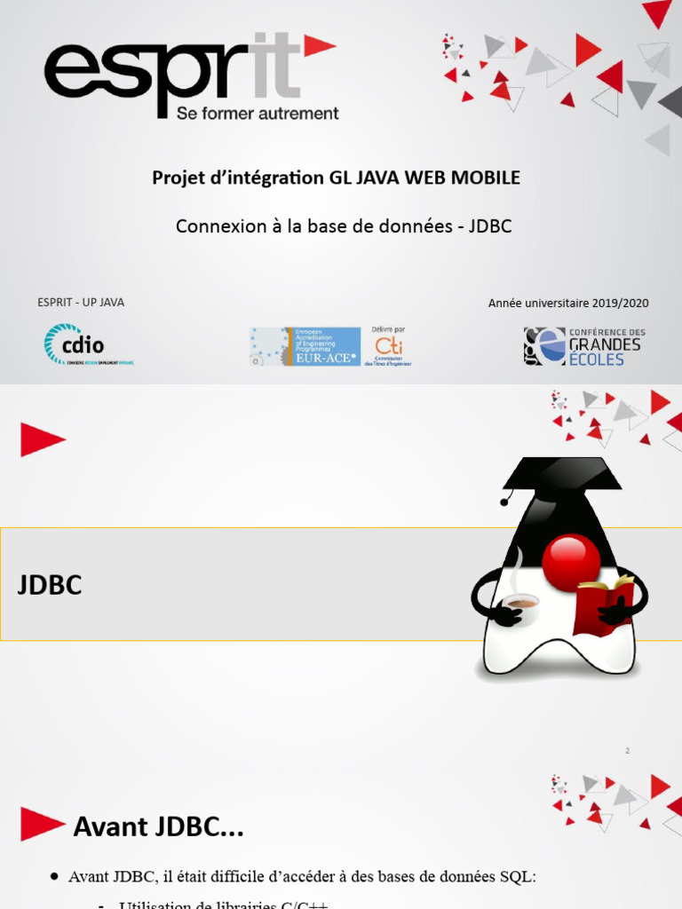 Presentation JDBC | PDF | Bases de données | Java (Langage de programmation)