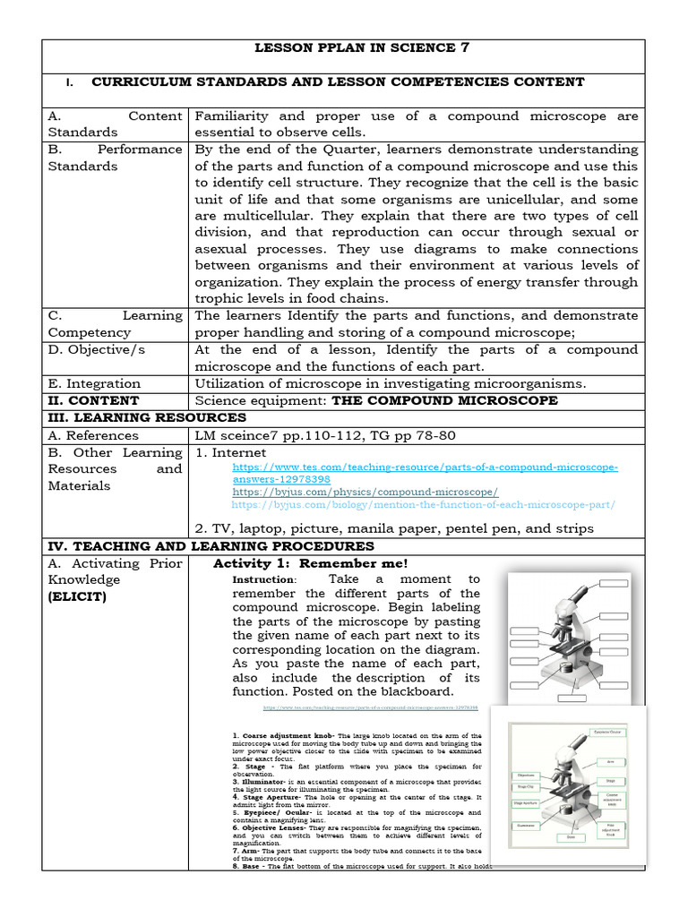 Lesson Plan Sciene 7 | PDF | Glass Engineering And Science | Glass ...