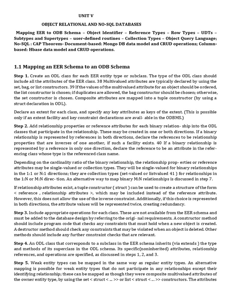 Unit 5 DBDM | PDF | No Sql | Databases