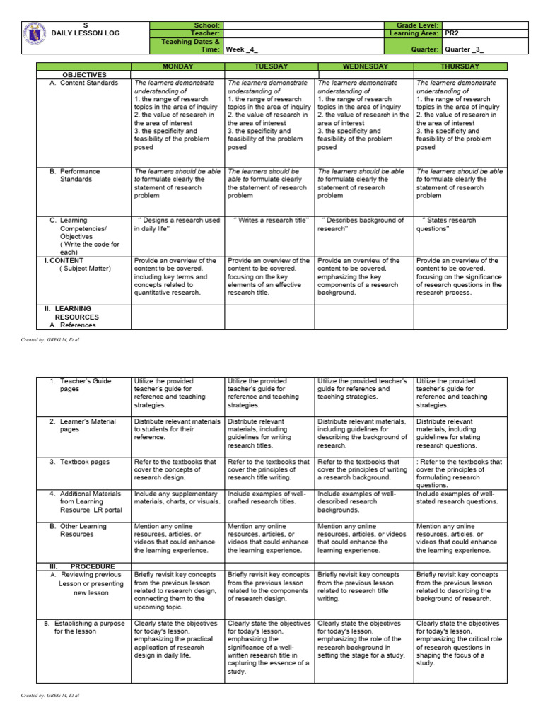 PR2 Q3 WK4 1 | PDF | Science | Behavior Modification