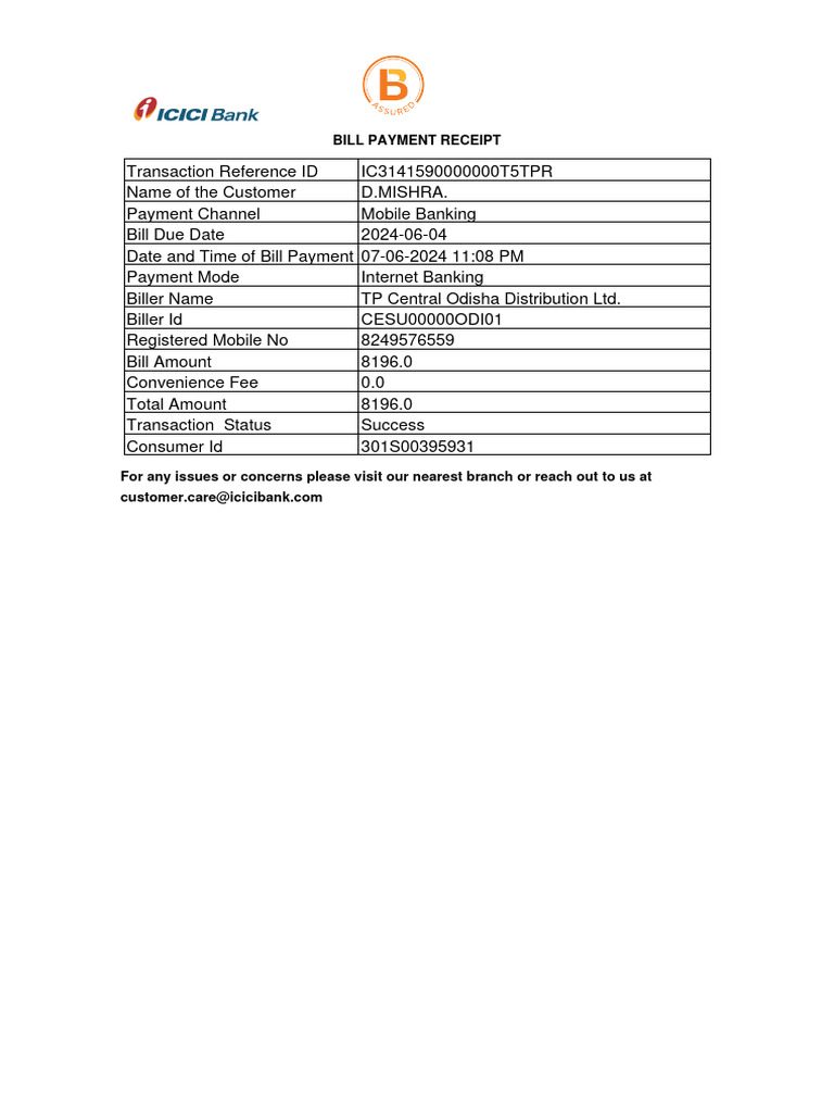 2024 07 6 23 08 49 BBPS - Receipt - 1717781929283 | PDF