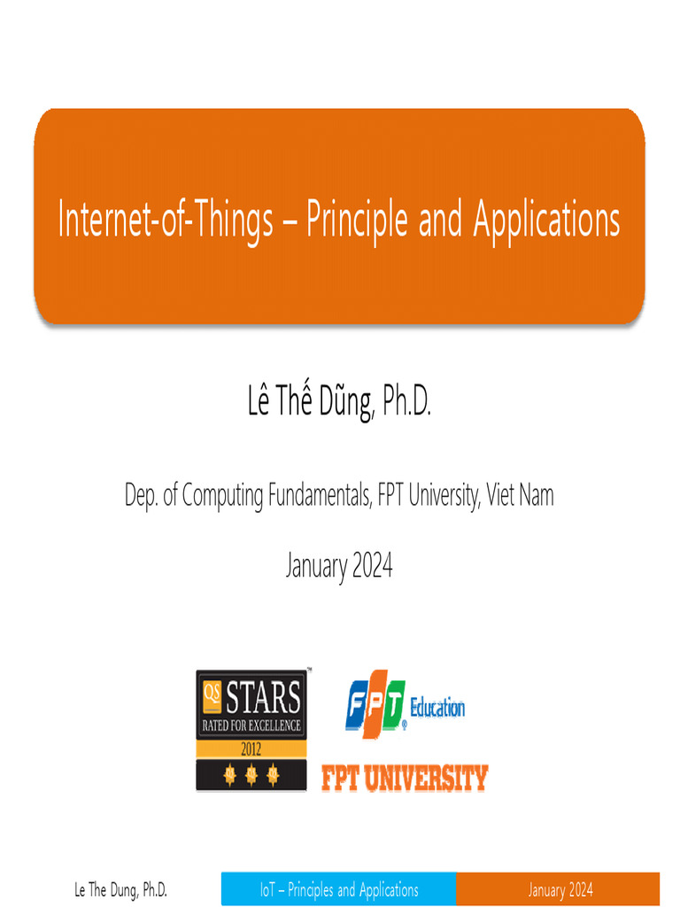 2 - IoT - Principles and Applications | PDF | Internet Of Things | Internet