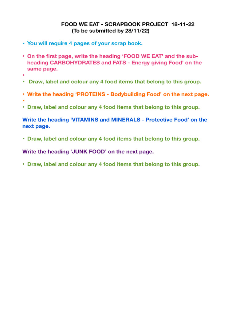 Evs Food Project ASVI | PDF